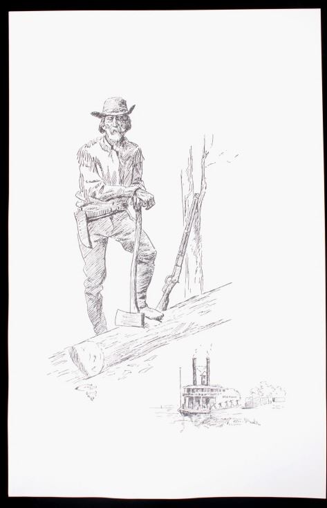 Collection of Charlie Russell Prints Sketches