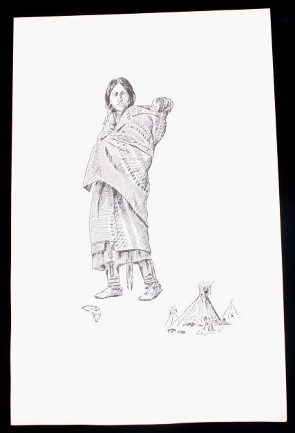 Collection of Charlie Russell Prints Sketches