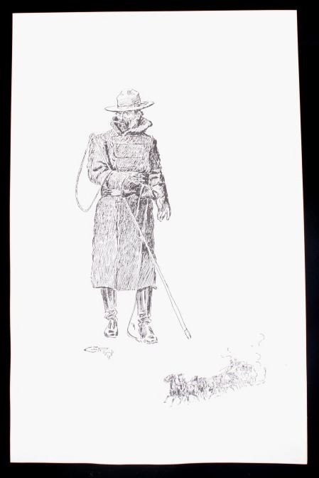 Collection of Charlie Russell Prints Sketches