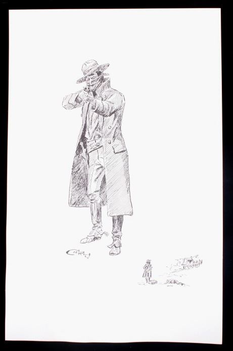 Collection of Charlie Russell Prints Sketches