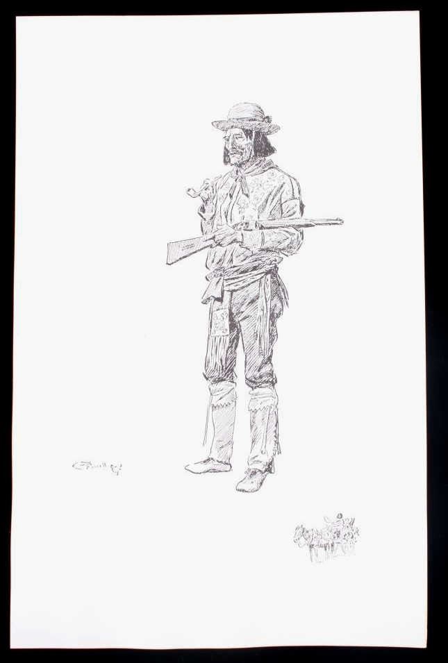 Collection of Charlie Russell Prints Sketches