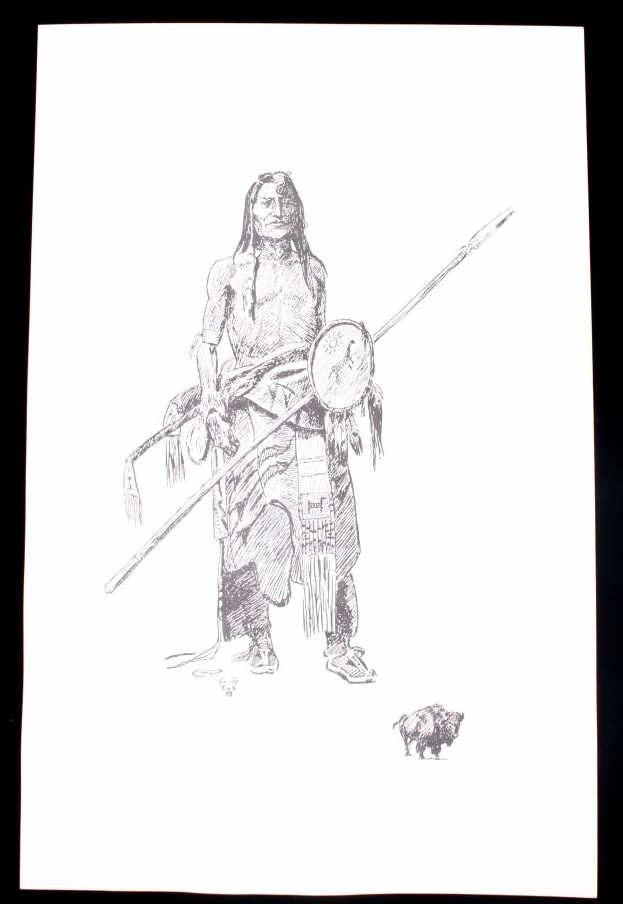 Collection of Charlie Russell Prints Sketches