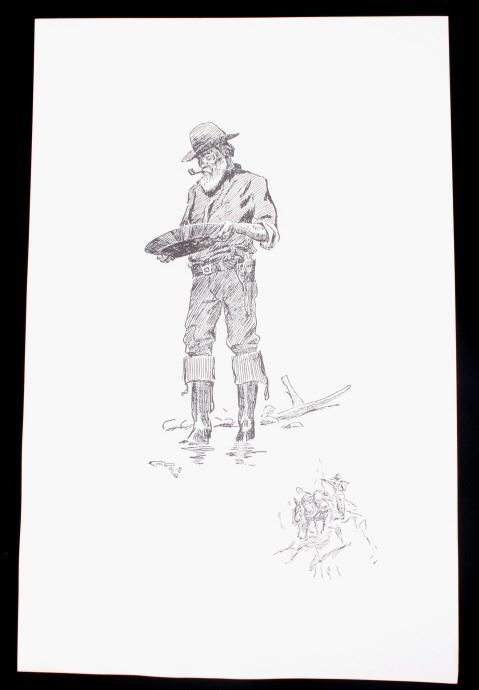 Collection of Charlie Russell Prints Sketches