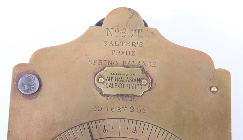 Salter's Trade Spring Balance Brass Scale No. 60T