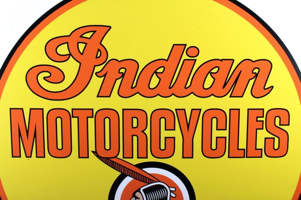 Indian Motorcycle "Dealer" Advertising Sign