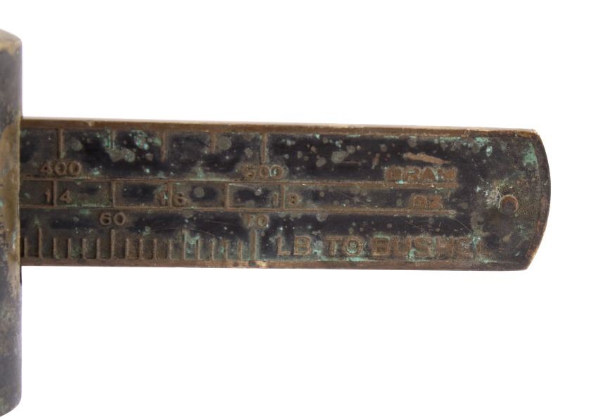 Vintage Cast Iron Sliding Scale with Brass Weights