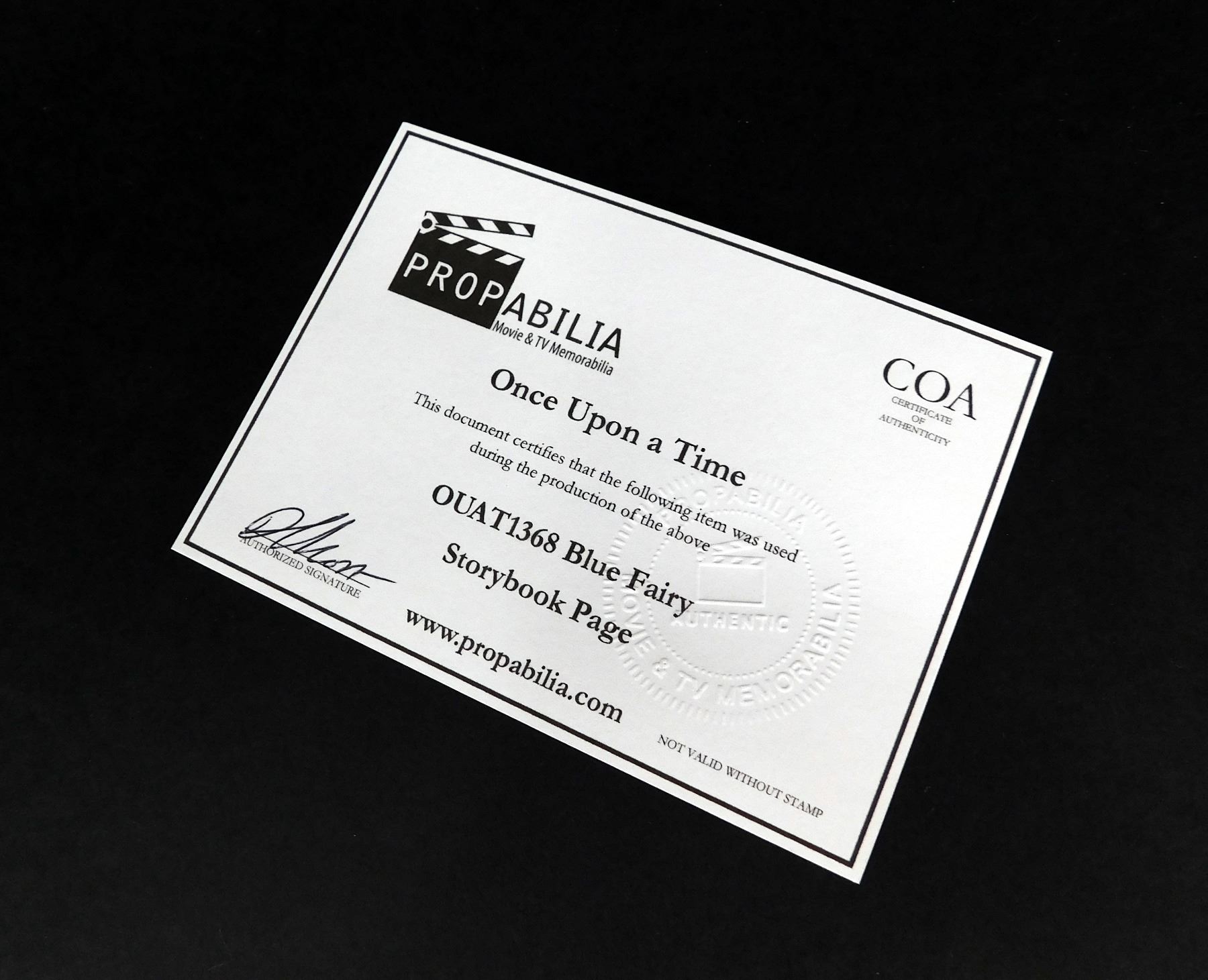 Once Upon a Time - Blue Fairy Storybook Page (1368)