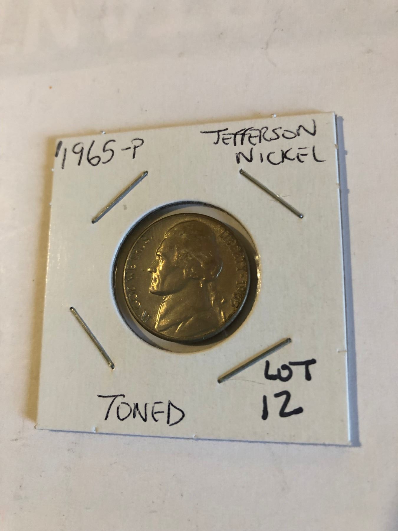 1965 P Jefferson Nickel Toned High Grade