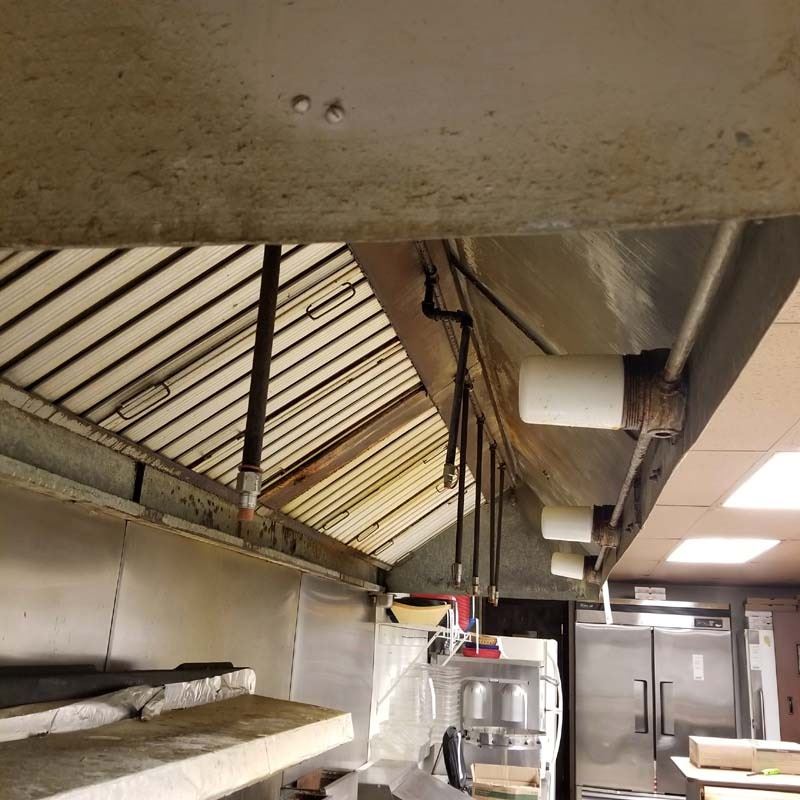 COMMERCIAL HOOD WITH ANSUL SYSTEM/12' X 42" X 24" HEIGHT