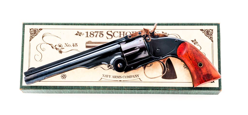 Navy Arms Repro Model 1875 Schofield Single Action Revolver Navy Arms Repro Model 1875 Schofield Single Action Revolver