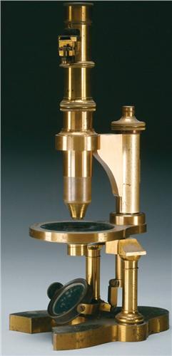 French Brass Compound Monocular Microscope Nachet et Fils, Rue St ...