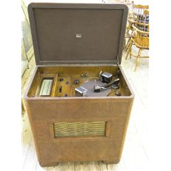 A 1930's Marconi Model No. 3951 console radiogram, in streamlined ...