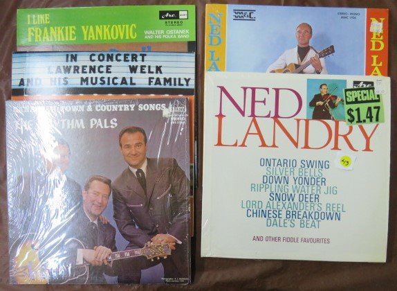 LOT OF 5 LP ALBUMS (LAWRENCE WELK, NED LANDRY, RHYTHM PALS, WALTER ...