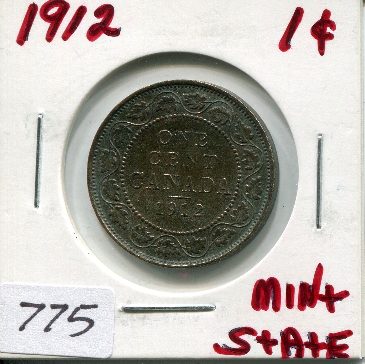 1912 CNDN LARGE 1 CENT PC