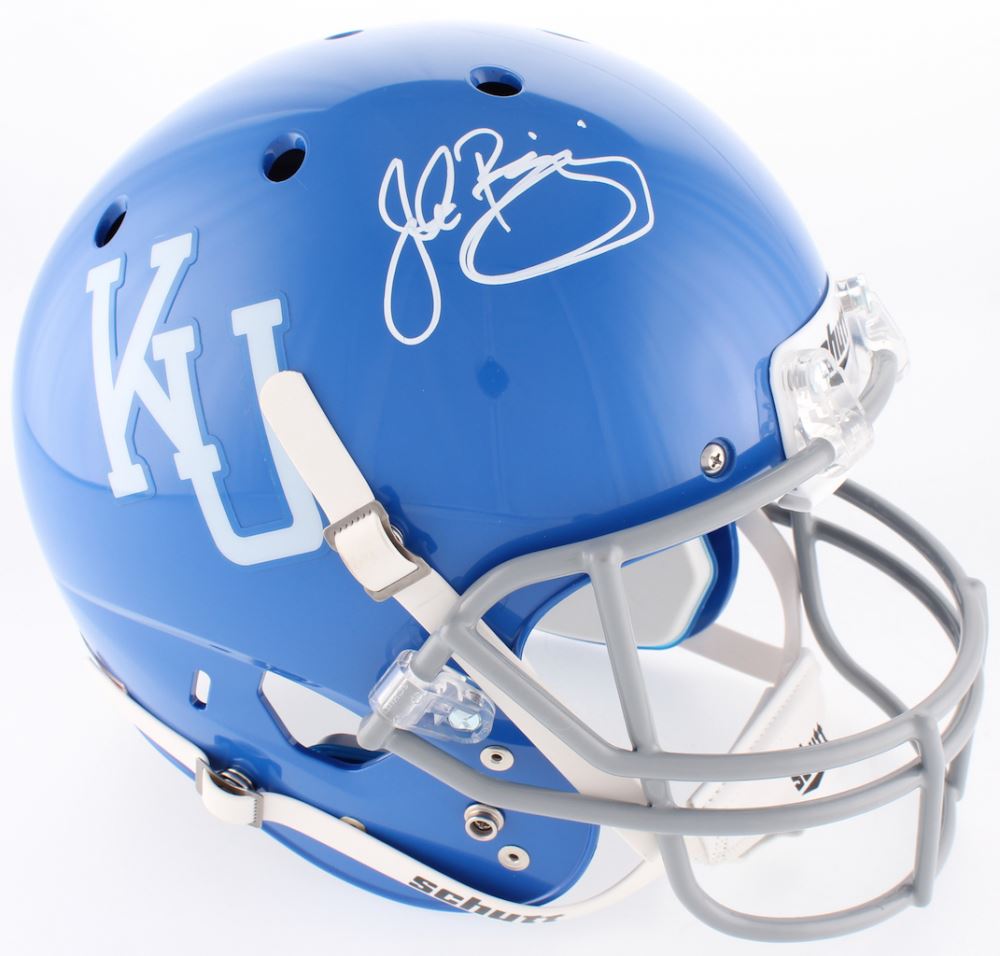 John Riggins Signed Kansas Jayhawks Full-Size Throwback Helmet (JSA COA)