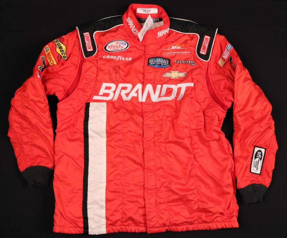 Dale Earnhardt Jr. Signed Nascar Team Simpson Crew Suit Jacket (JSA LOA)