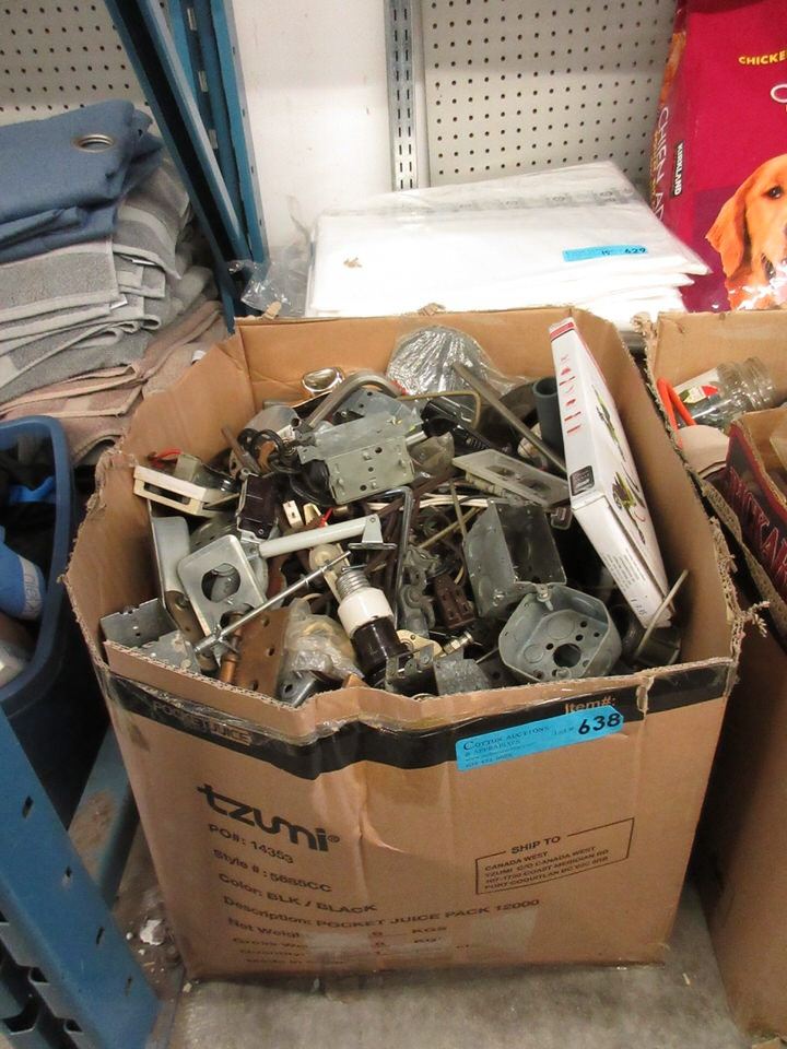 Large Box of Home Repair Goods