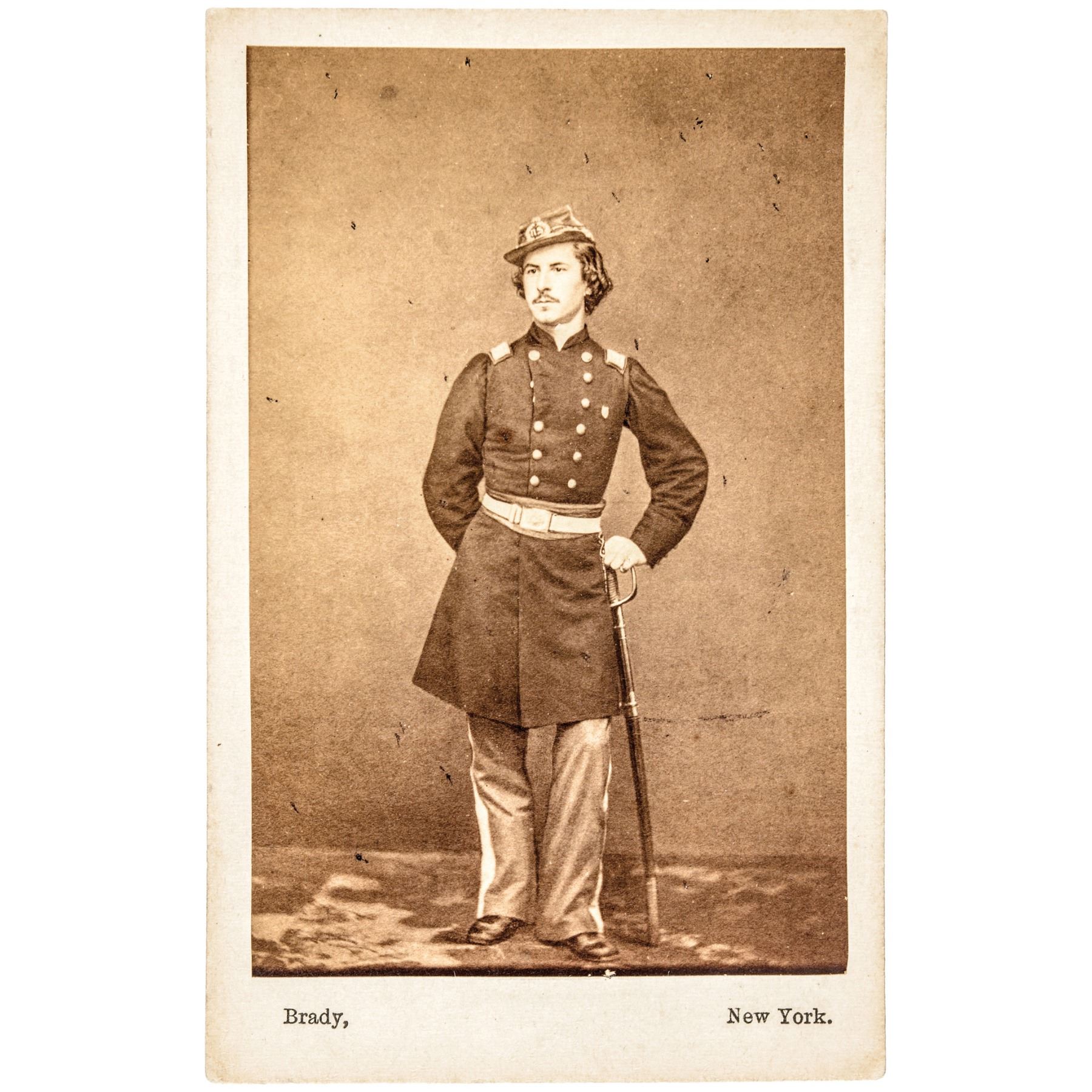 Zouave Colonel ELMER E. ELLSWORTH Signed c 1860 Civil War Mathew Brady ...