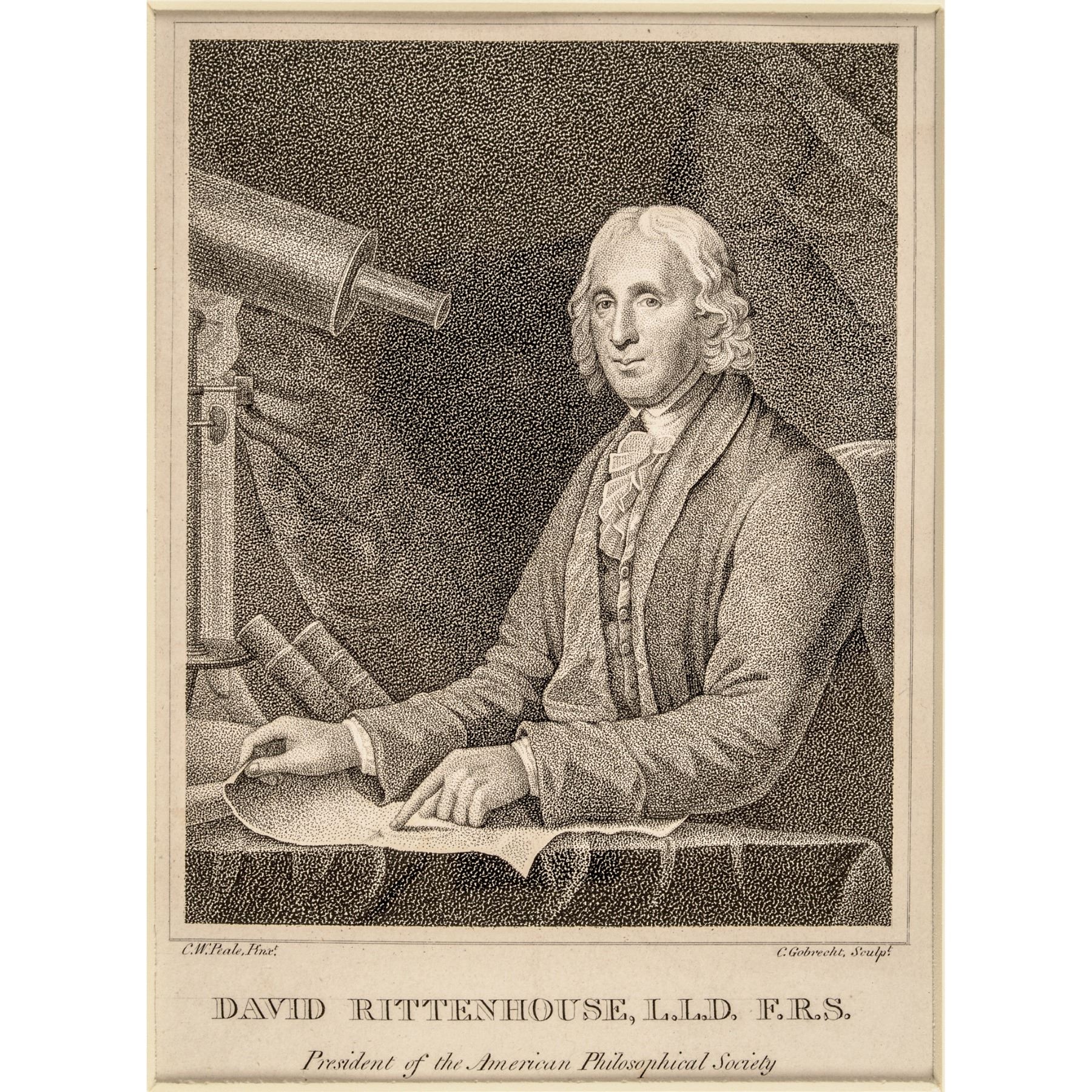 1795 DAVID RITTENHOUSE Autographed Manuscript Document Signed