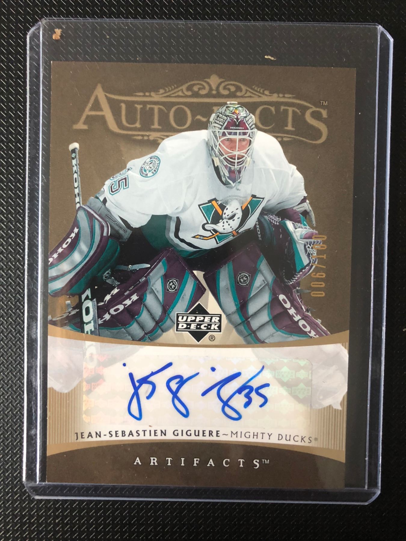 2005-2006 Artifacts Hockey- Autofacts- #AF-JG Jean-Sebastian Giguere