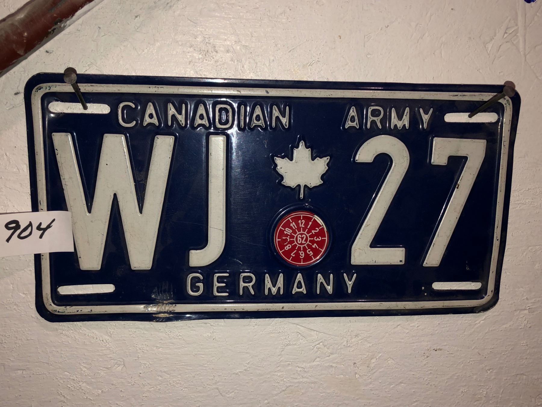Canadian army /West Germany Plate