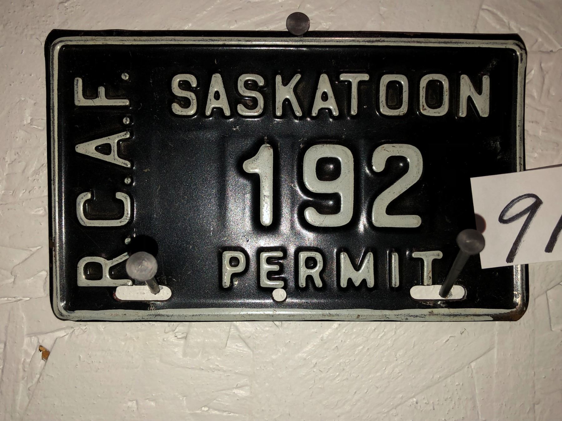RCAF 192 permit, 377 Porcelain plate