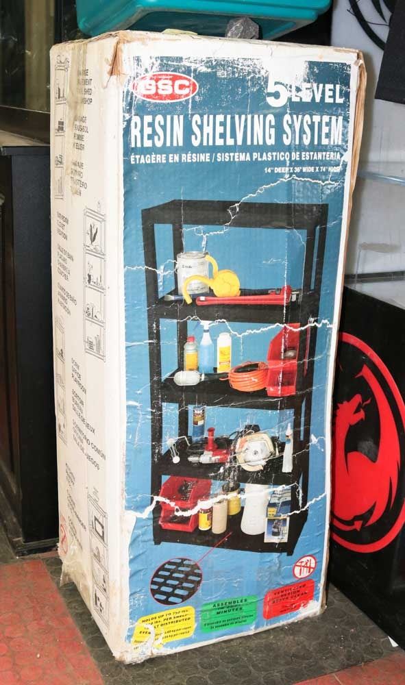 5 TIER RESIN SHELVING - Kastner Auctions