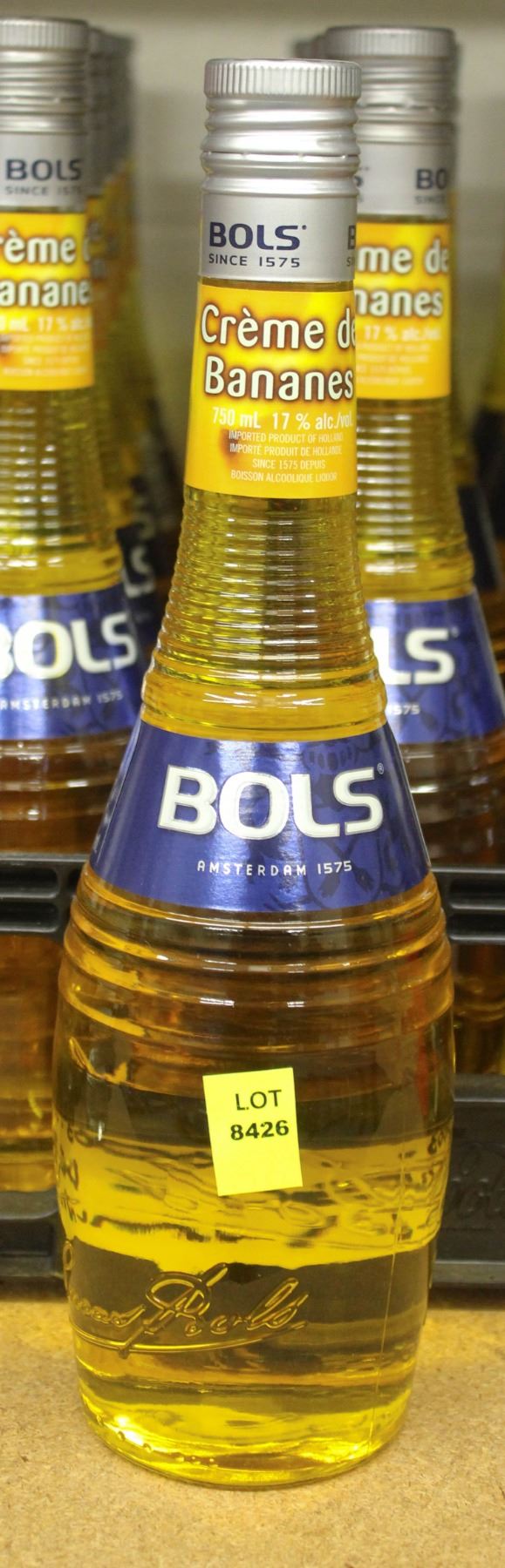 BOTTLE OF BOLS AMSTERDAM 1575 CREME DE BANANA