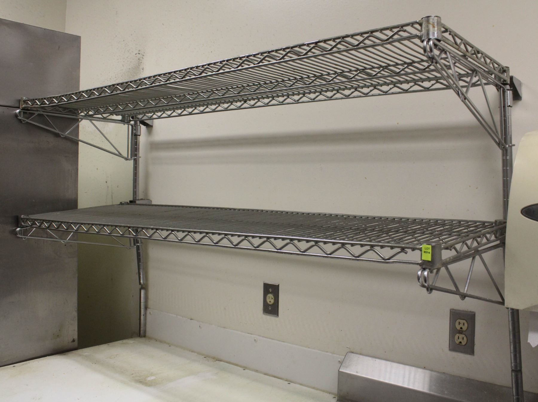 STAINLESS STEEL FOLDING WALL SHELF