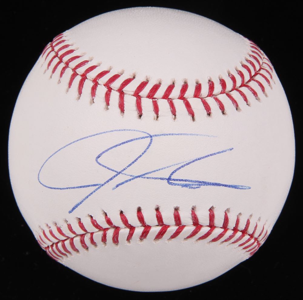 Josh Hamilton Signed OML Baseball (MLB Hologram)