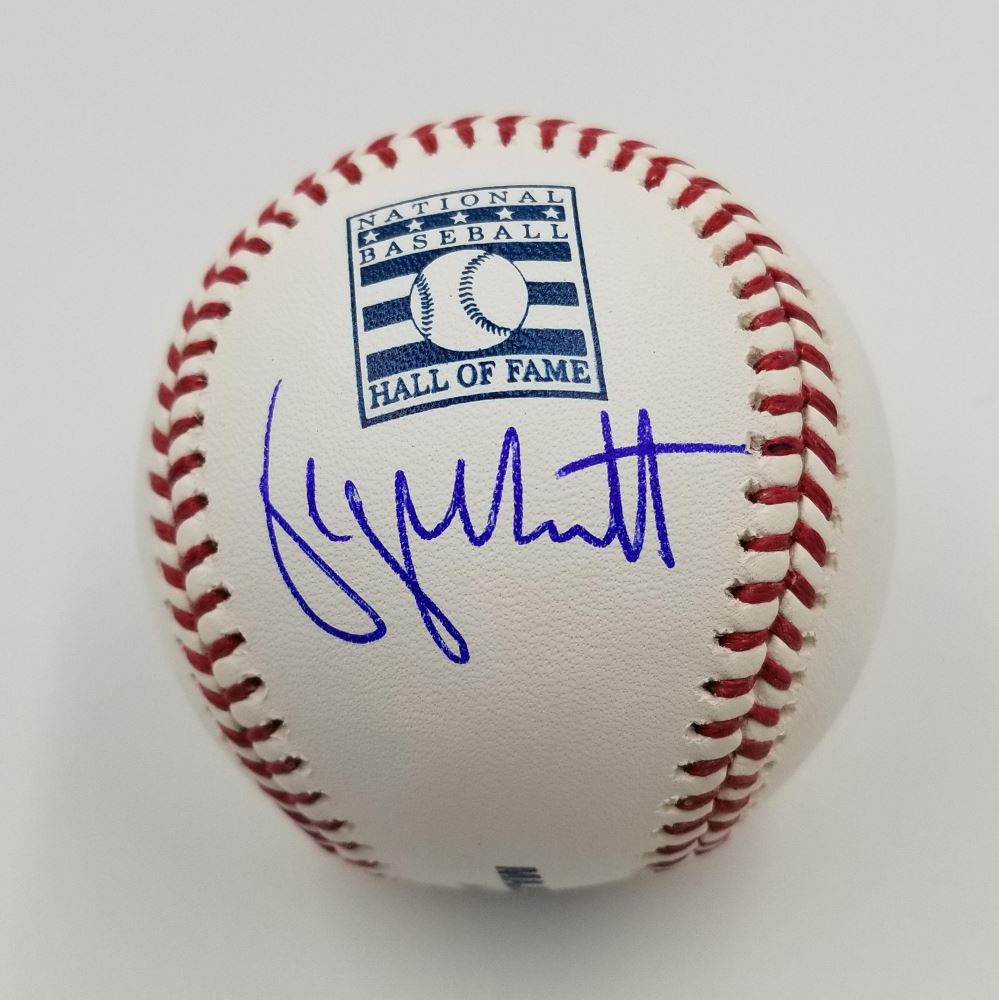 George Brett Signed Hall Of Fame Logo Baseball (MLB)