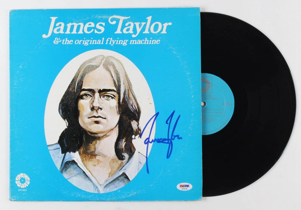 James Taylor Signed "James Taylor the Original Flying Machine" Vinyl ...