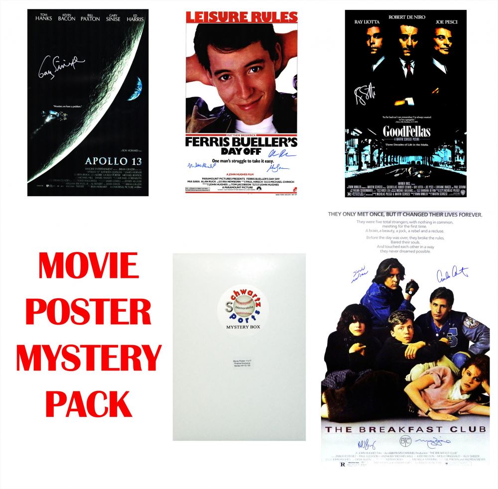 Hollywood Classic Movies Signed 11x17 Movie Posters Mystery Box ...