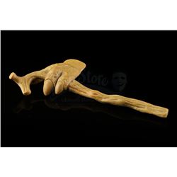 Lot # 143: Unproduced Talking Yoda Hand With Cane Hardcop