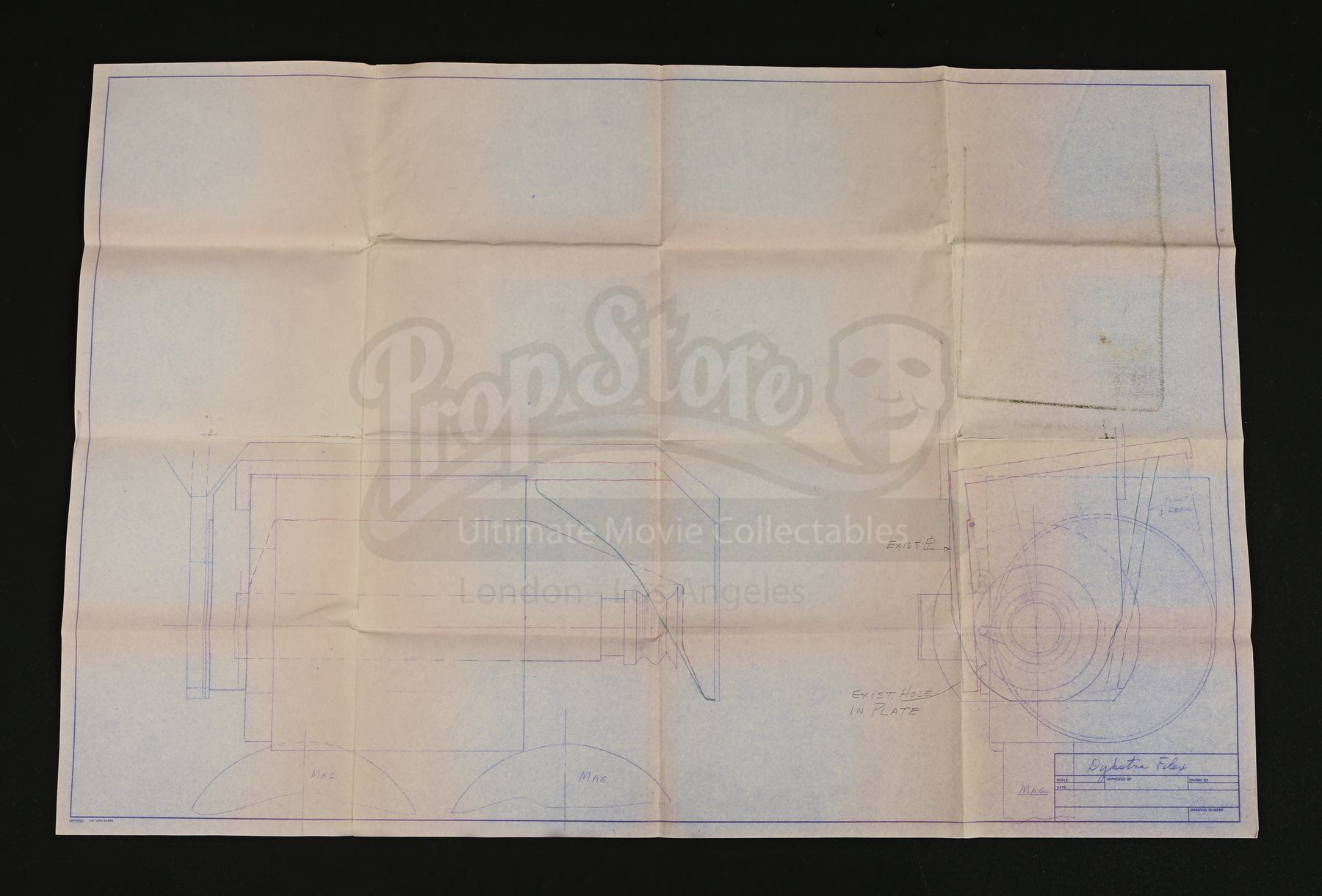 Lot # 717: Dykstraflex Camera Blueprints