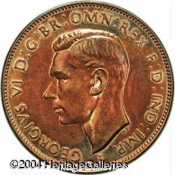 Australia. George VI Proof Halfpenny and Penny 1943 Perth, KM4 George ...