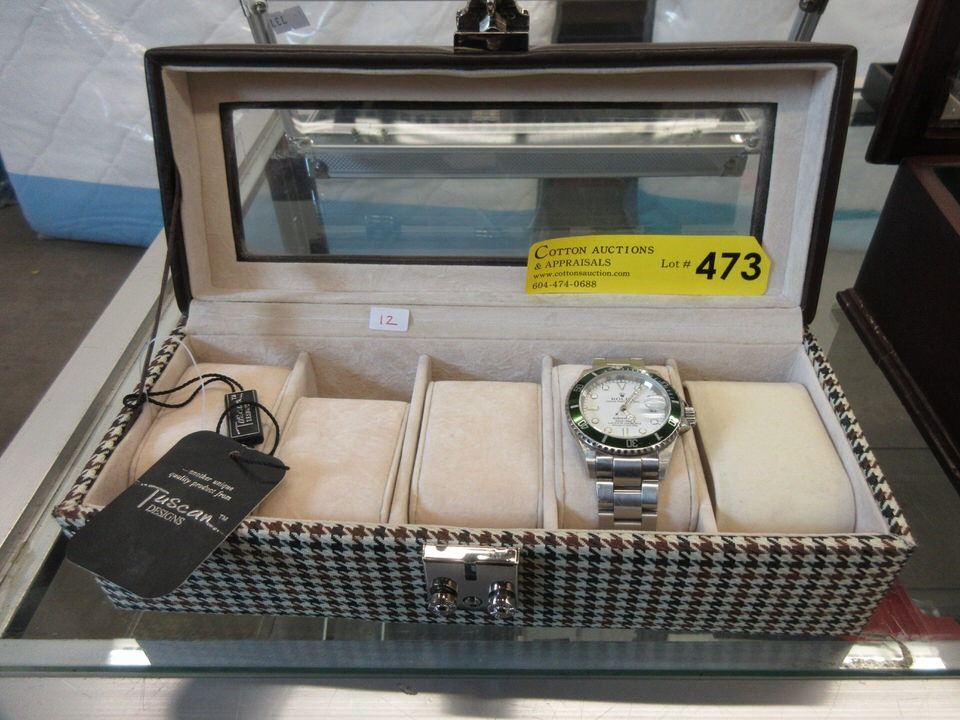 New 5 Slot Watch Box with New Rolex Replica Watch