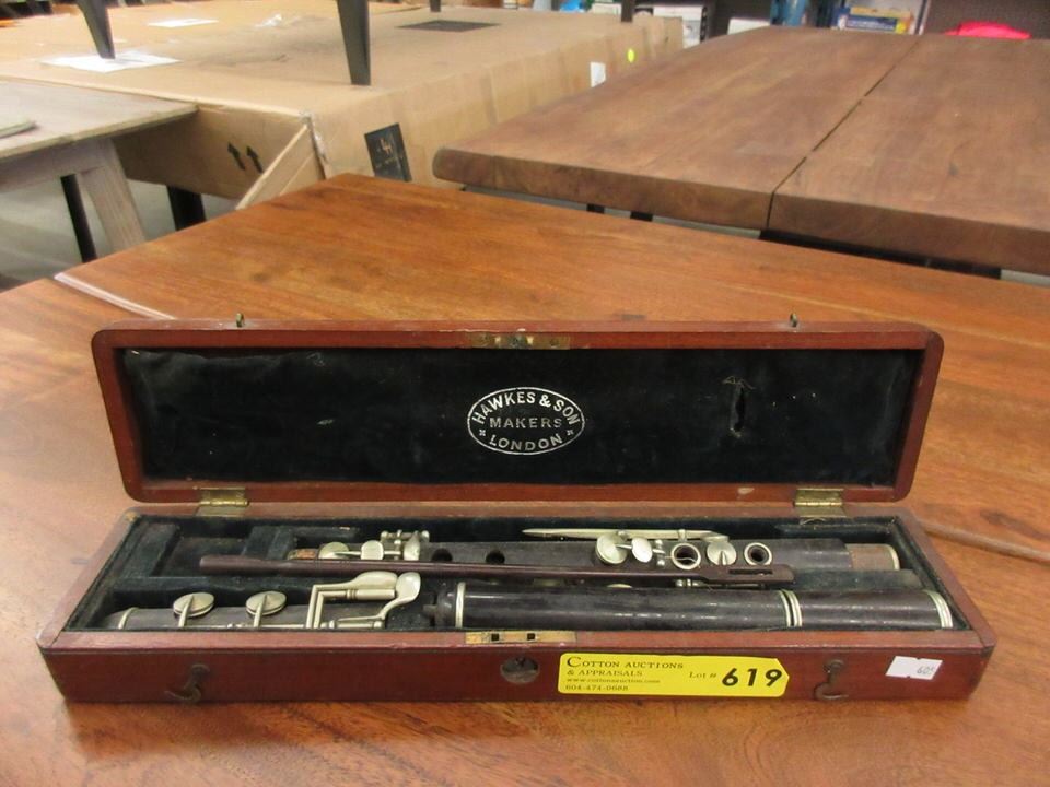 Vintage Woodwind Instrument in Fitted Case