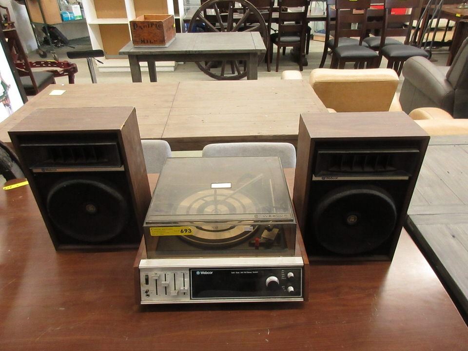 Vintage Webcor Stereo System with Garrard Turntable