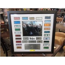 Framed 1964 Beatles Memorabilia