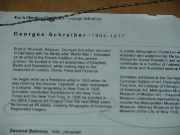 Charles Schreiber, Europe (1904-1977)