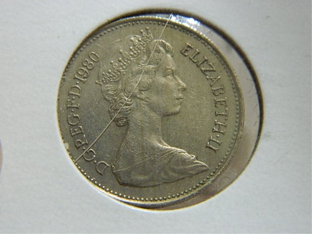 COIN - 5 NEW PENCE - 1980