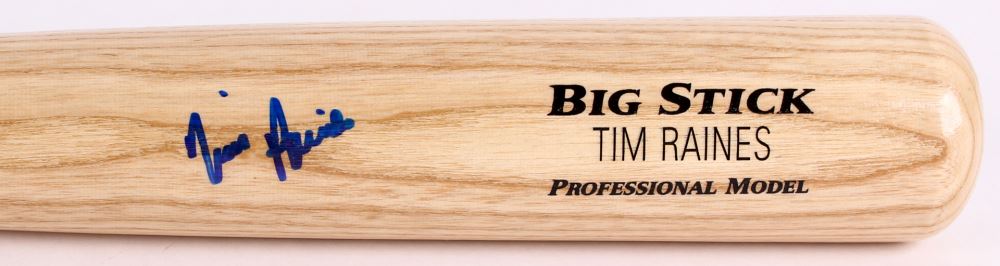Tim Raines Signed Custom Engraved Game Model Rawlings Adirondack Pro ...