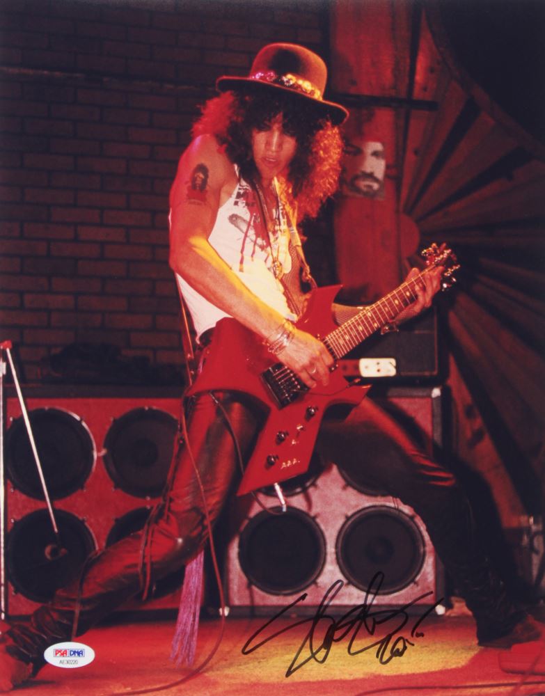 Slash Signed "Guns N' Roses" 11x14 Photo (PSA COA)
