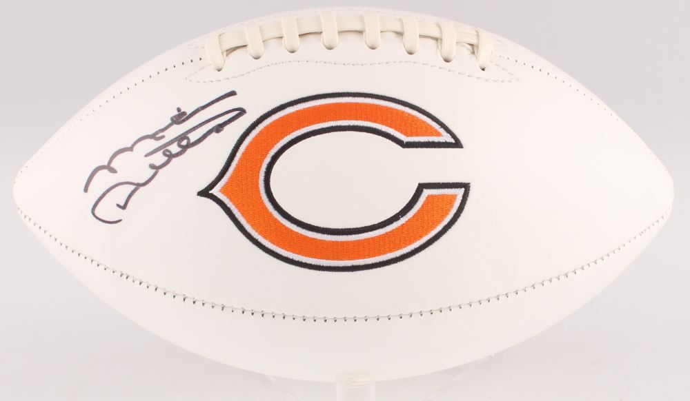 Mike Ditka Signed Bears Logo Football (Beckett COA)
