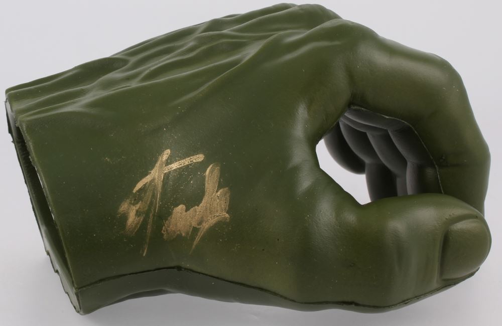 Stan Lee Signed Marvel Hulk Hand (PSA LOA)