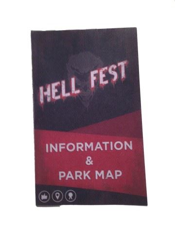 Hell Fest Screen Used Hell Fest Park Map Movie Props