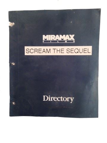 Scream 2 Signed Wes Craven Signed Script