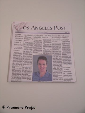 Seven Psychopaths Screen used Newspaper Movie Props