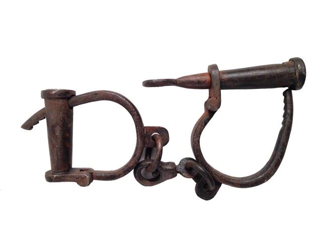 Django Unchained Django (Jamie Fox) Shackles Movie Props